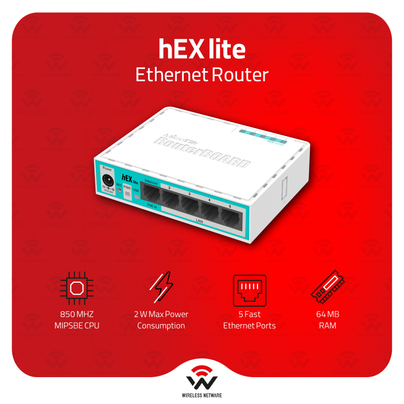MikroTik hEX lite: Powerful 5-Port Ethernet Router for Seamless Networking